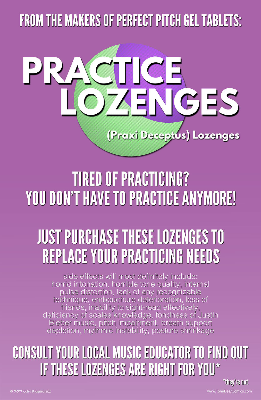 Practice Lozenges – Tone Deaf