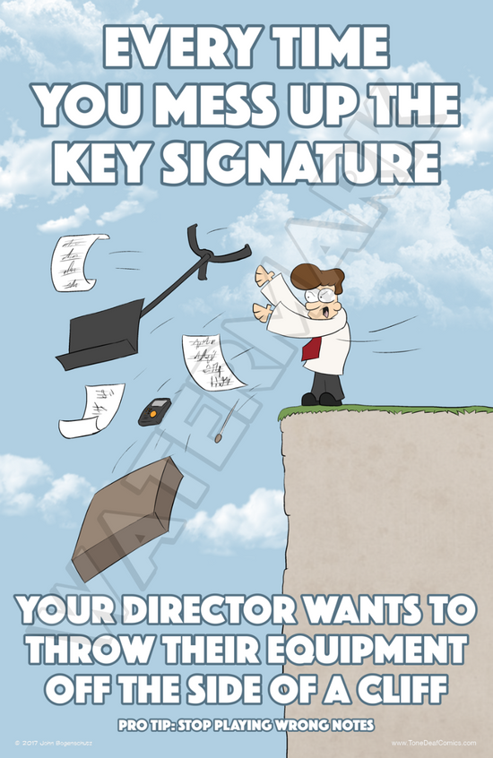 Every Time You Mess Up The Key Signature – Tone Deaf