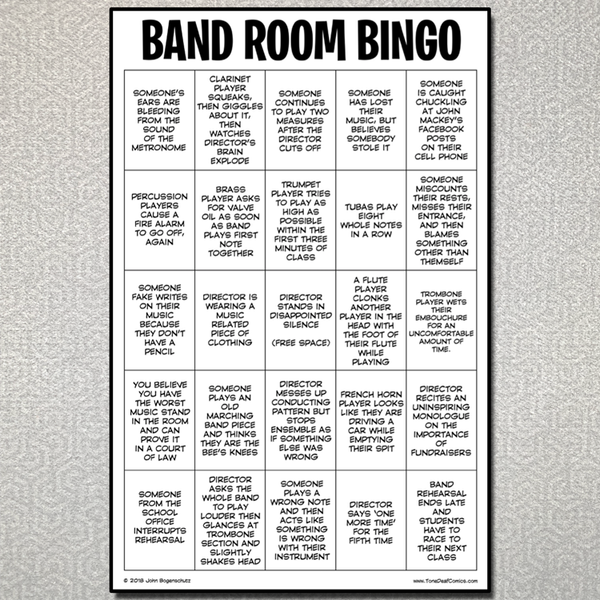 Band Room Bingo – Tone Deaf